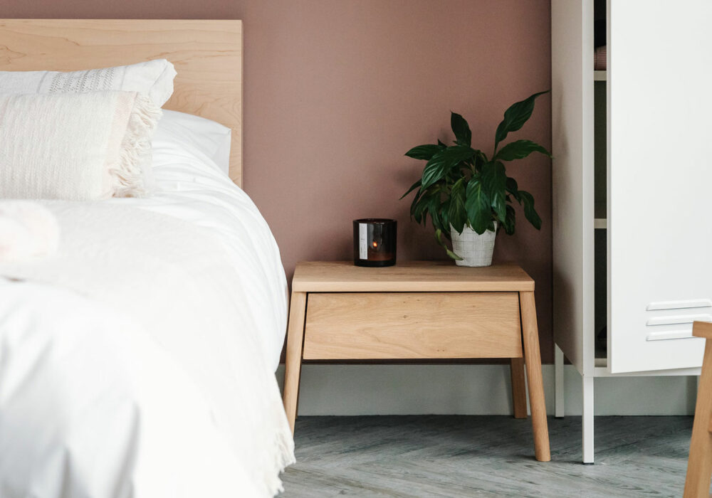 Air Oak Bedside Drawer Table | Ethnicraft | Natural Bed Company