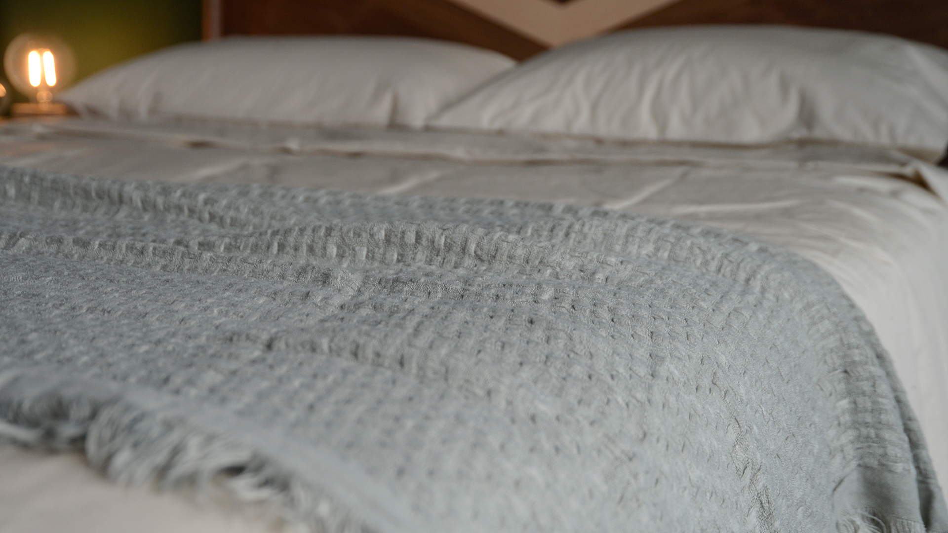 Soft Basket Weave Throws - Natural Bed Company