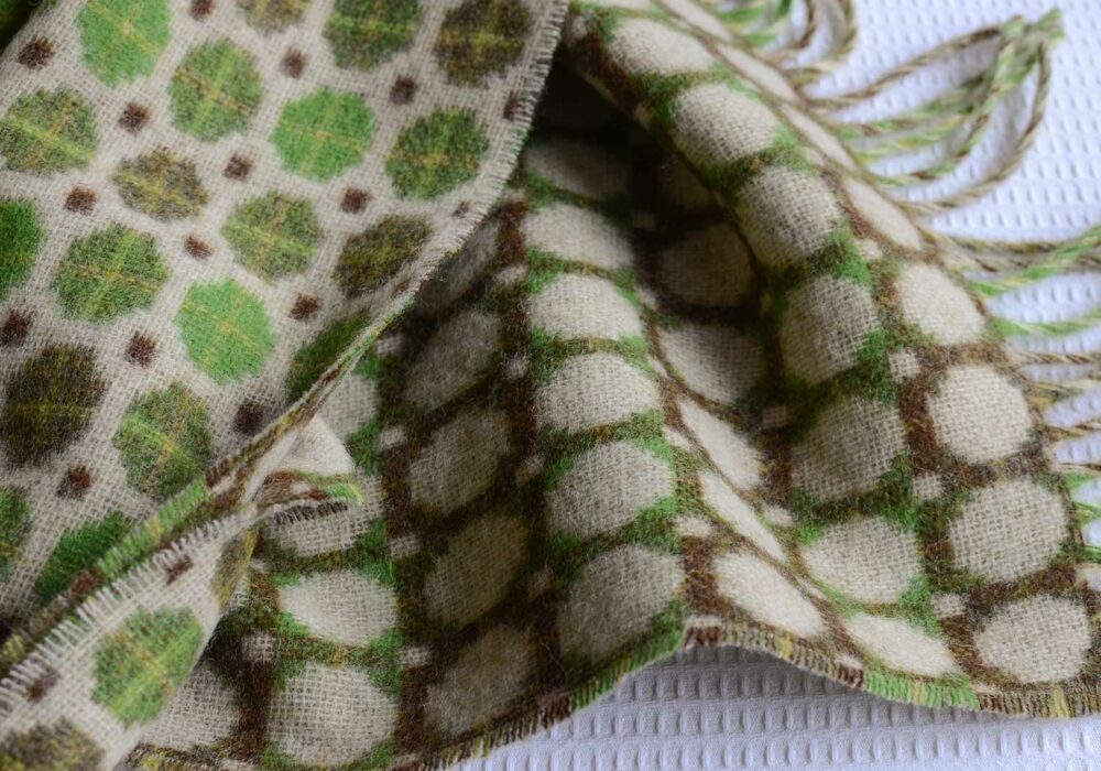 Milan | Patterned Wool Throw | Natural Bed Company