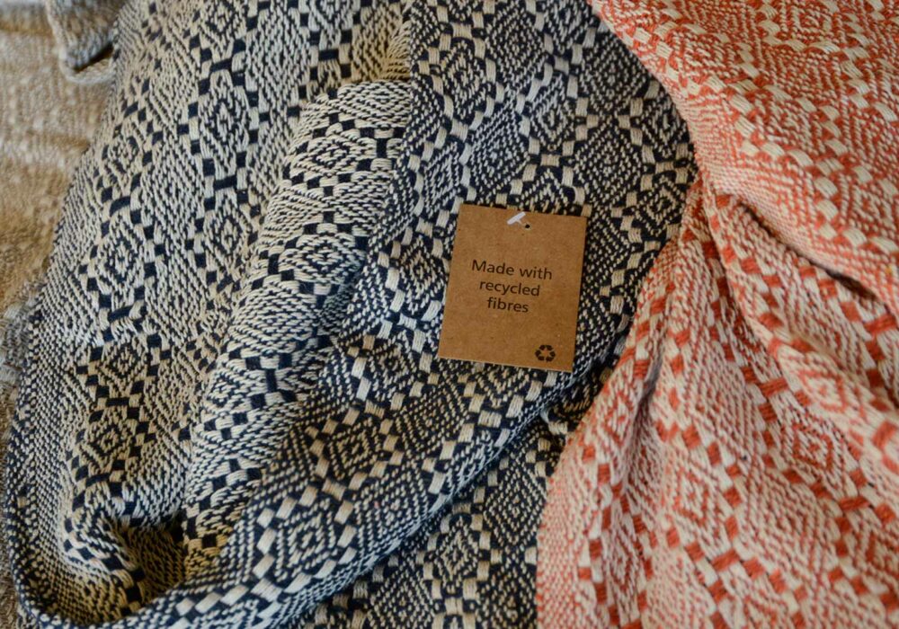 Diamond Patterned Throws with Fringe | Natural Bed Company