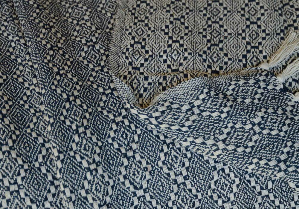 Diamond Patterned Throws with Fringe | Natural Bed Company