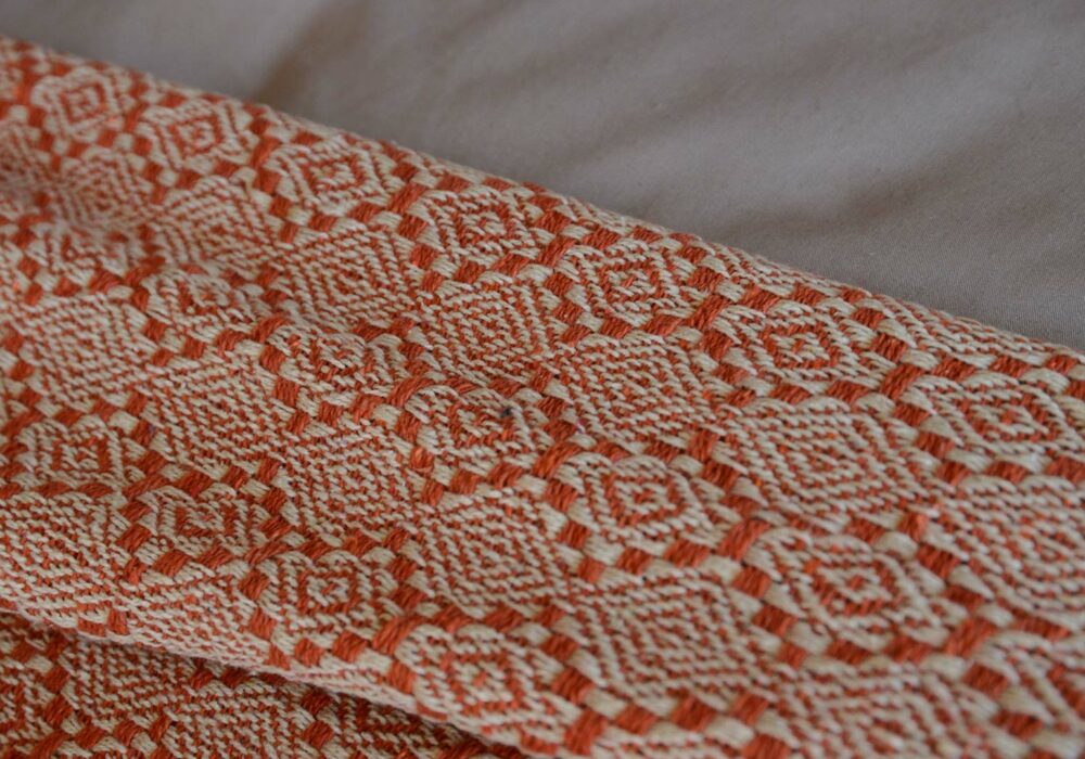 Diamond Patterned Throws with Fringe | Natural Bed Company