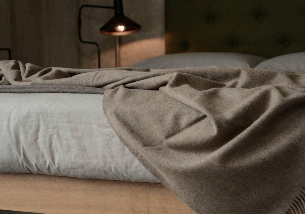 Luxury Recycled Wool Throws | Alpaca | Natural Bed Company
