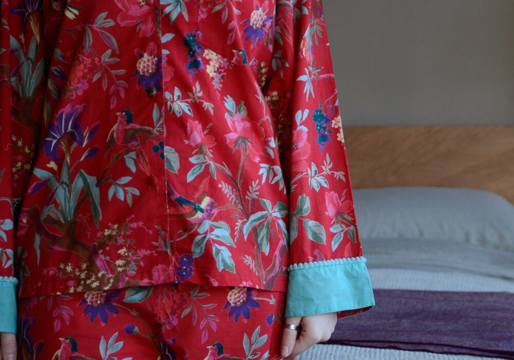 Red Floral Pyjamas | Nightwear | Natural Bed Company