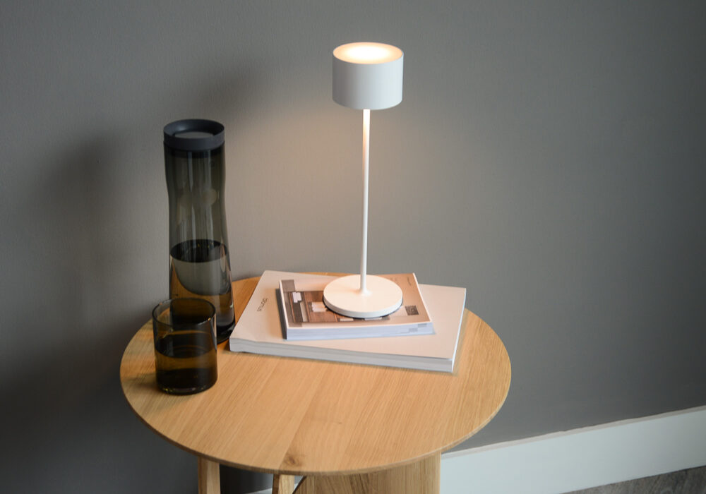 Mobile LED Lamp - Grey or White - Natural Bed Company