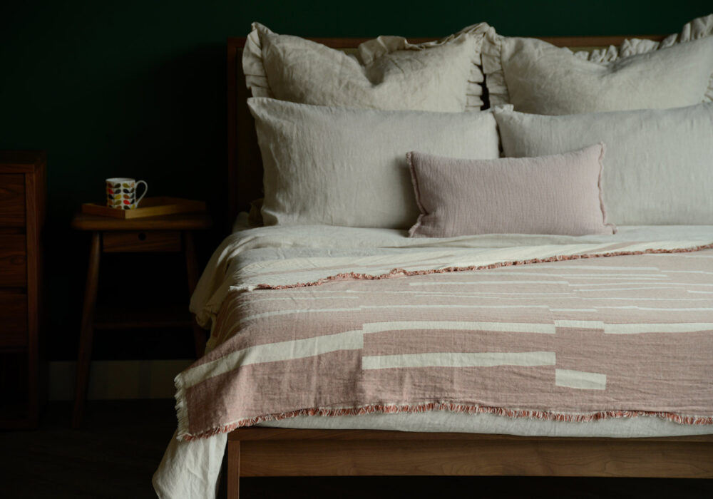 Modern Organic Cotton Throws - Natural Bed Company