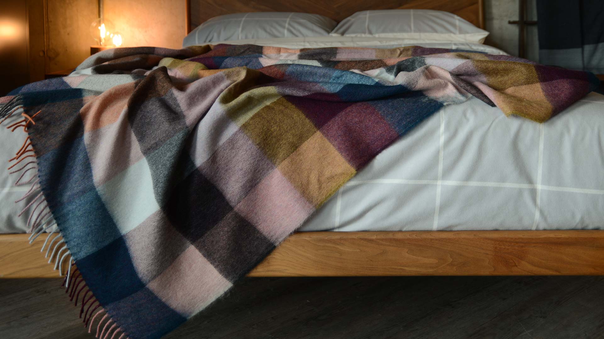 Multicolour Alpaca & Merino Throw | Natural Bed Company