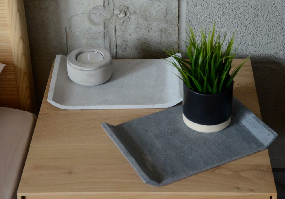 Modern Concrete Trays | Homewares | Natural Bed Company