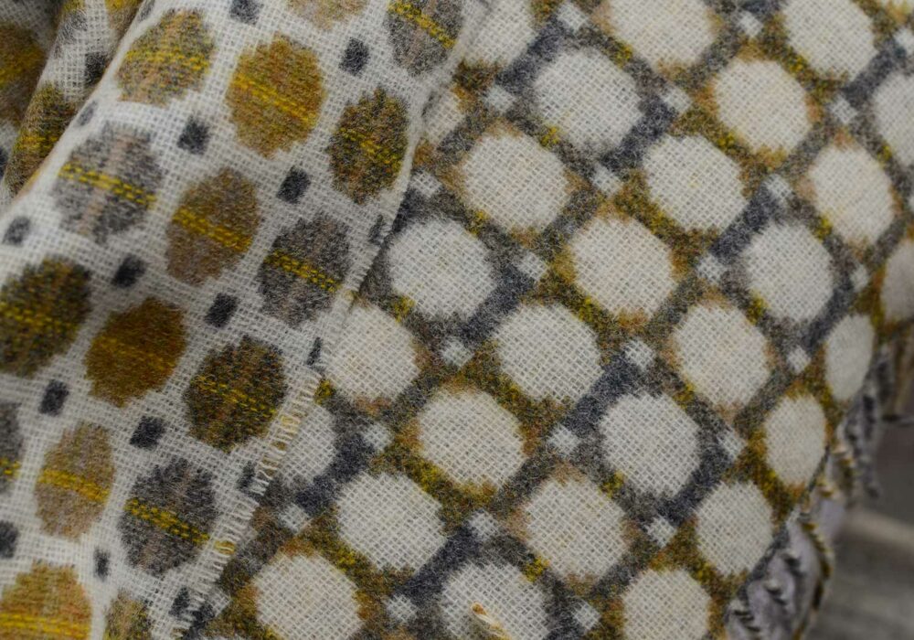 Milan | Patterned Wool Throw | Natural Bed Company