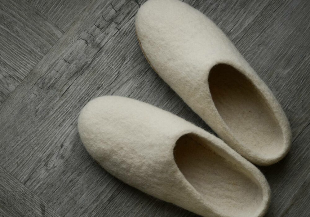 Wool Slippers with Suede Sole | Slippers | Natural Bed Company
