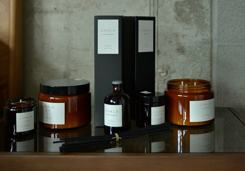 Scented Candles in Amber Glass Jars | Natural Bed Company