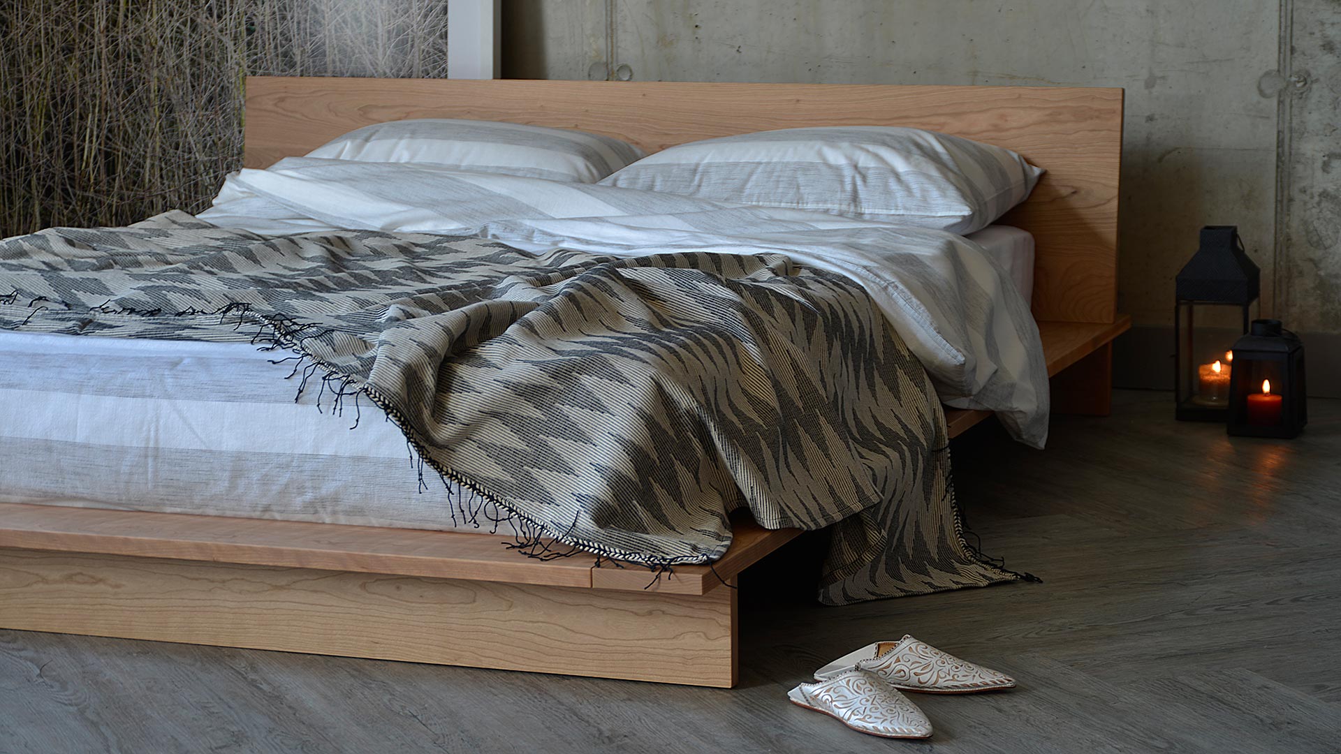 Oregon Low Platform Bed | Solid Wood | Natural Bed Company