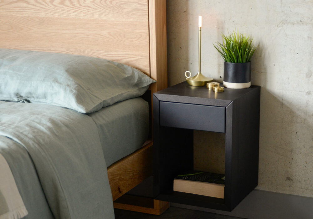 Small Wall Mountable Bedside Units - Natural Bed Company