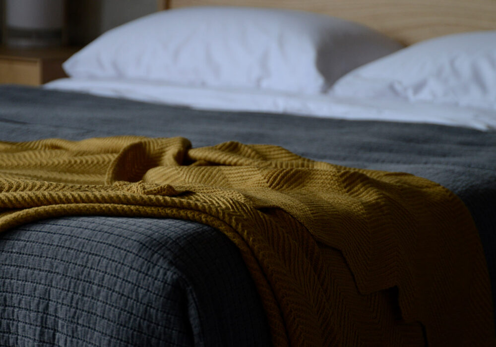 Chevron Knit Throws | Soft Blankets | Natural Bed Company