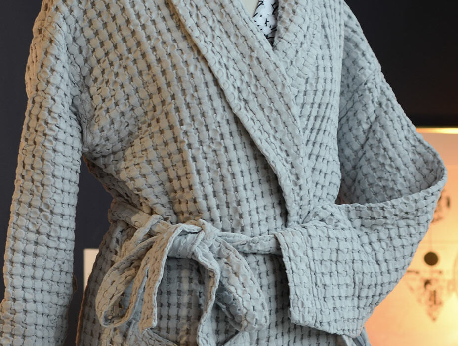 Deep Waffle Textured Cotton Robes | Natural Bed Company