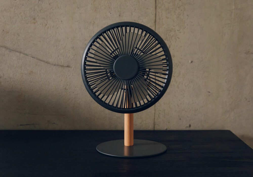Modern Desk Fan with Remote Control - Natural Bed Company