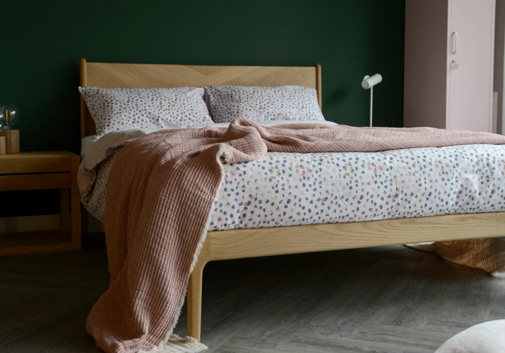 Textured Cotton Bedspread | Reversible | Natural Bed Company