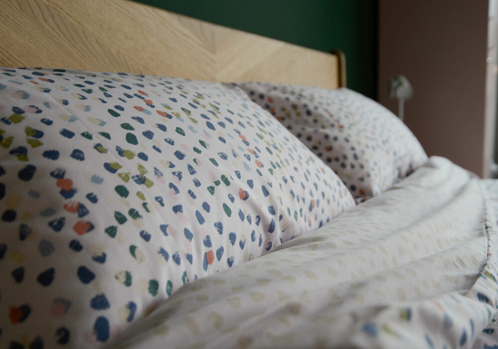 Cotton Blend Duvet Set | Multicolour Dots | Natural Bed Company