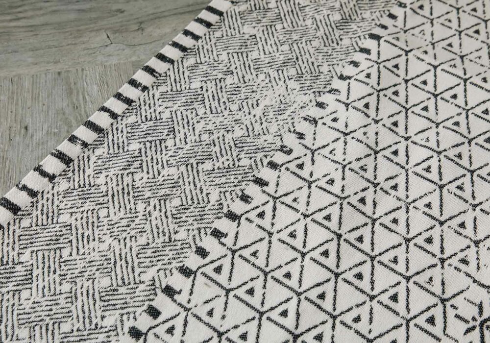 Monochrome Cotton Rich Rugs - Natural Bed Company