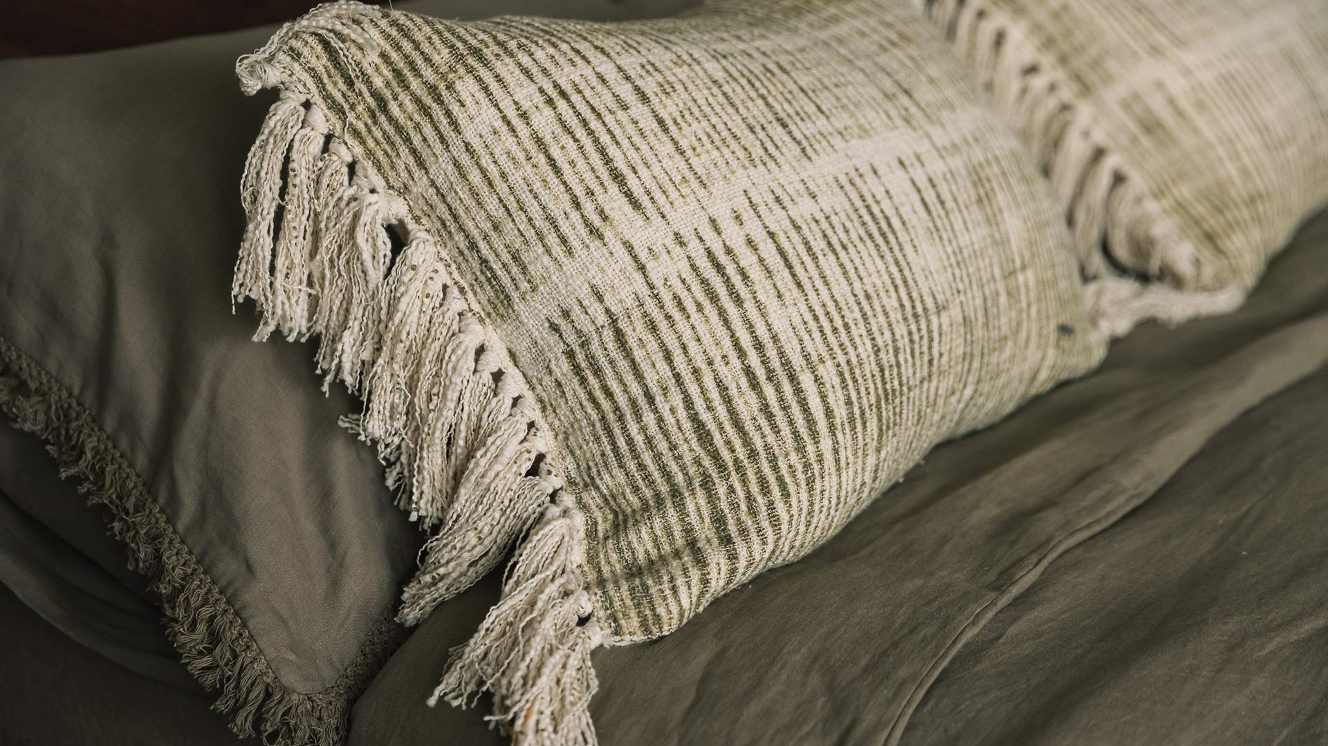 Textured Cotton Rich Cushions | Natural Bed Company