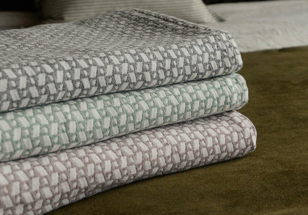 Geometric Cotton Throws & Bedspreads | Natural Bed Company