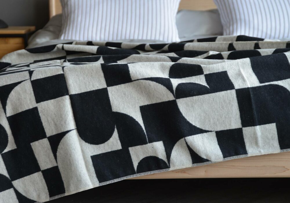 Blankets with Modern Graphic Patterns | Natural Bed Company