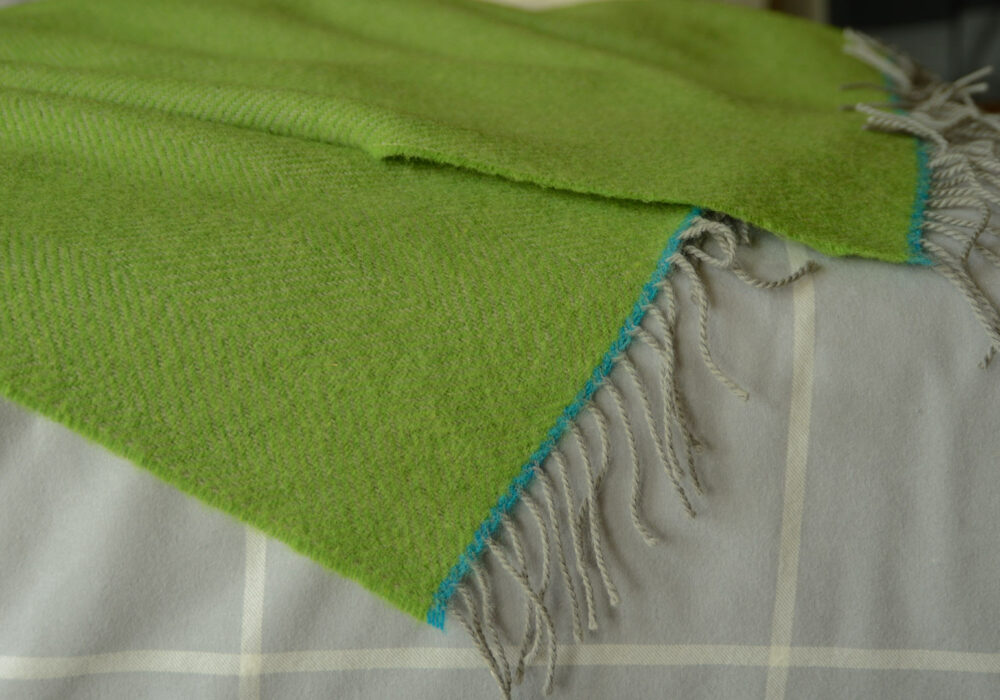 Herringbone Throws | Bright Colour Blankets | Natural Bed Co