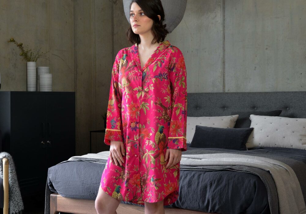 Hot Pink Nightshirt | Nightwear | Natural Bed Company