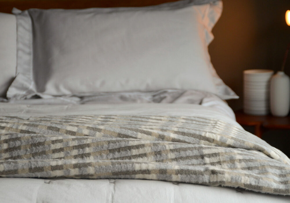 Layered Stripe Throws - 3 Colours - Natural Bed Company