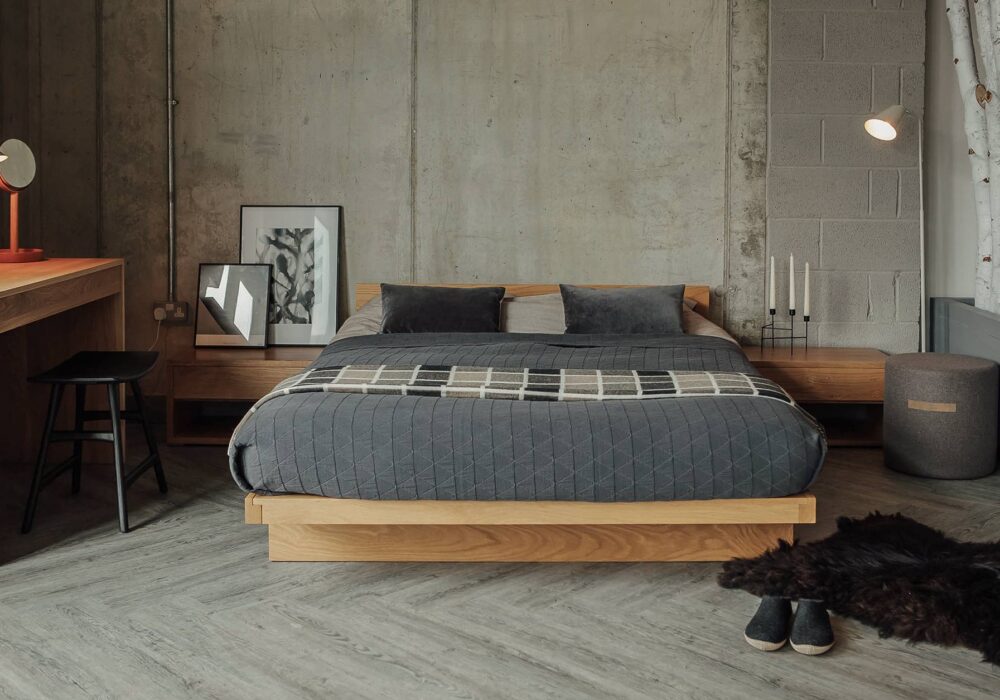 Kyoto Japanese Bed with Headboard | Natural Bed Company