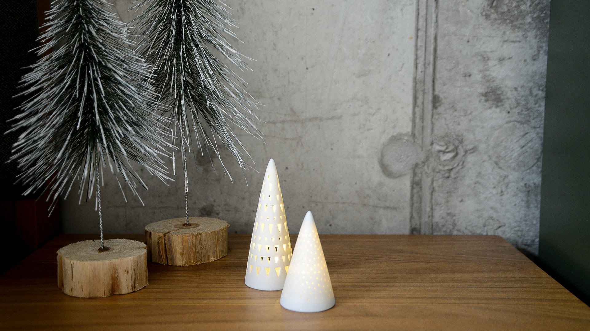 Mini Light Up Trees - Natural Bed Company