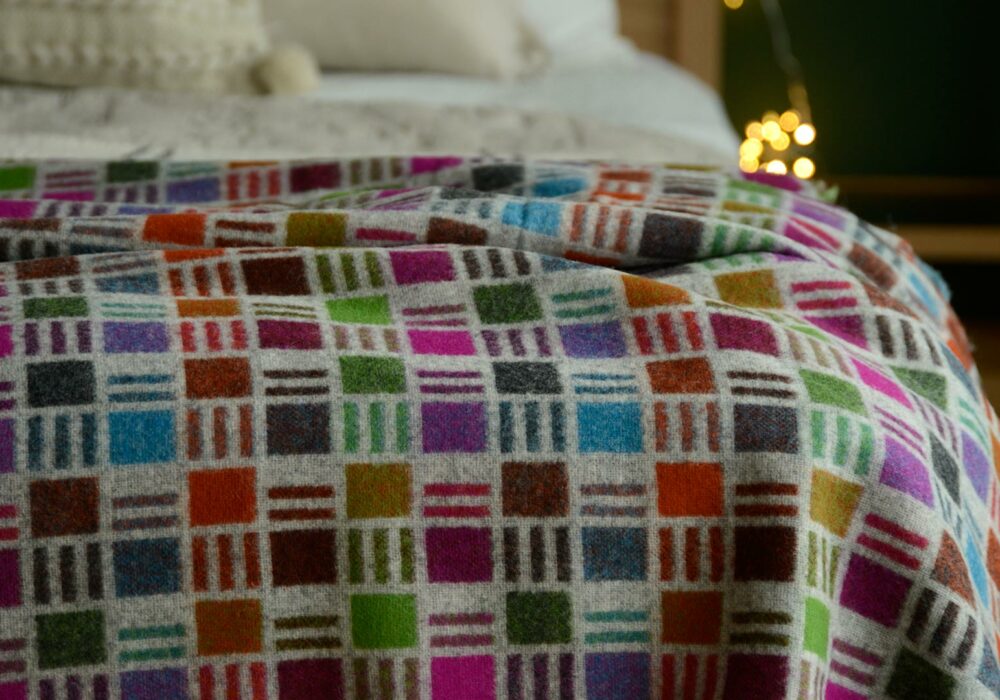 Colourful Merino Lambswool Throws | Natural Bed Company
