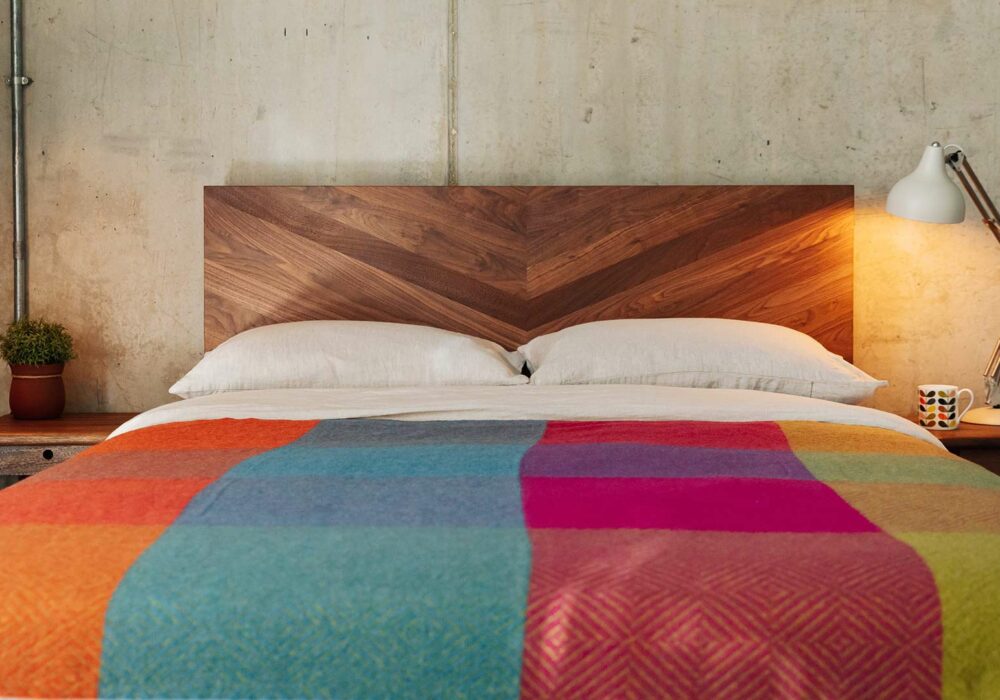 Colourful Merino Lambswool Throws | Natural Bed Company