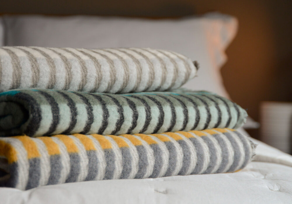 Layered Stripe Throws - 3 Colours - Natural Bed Company