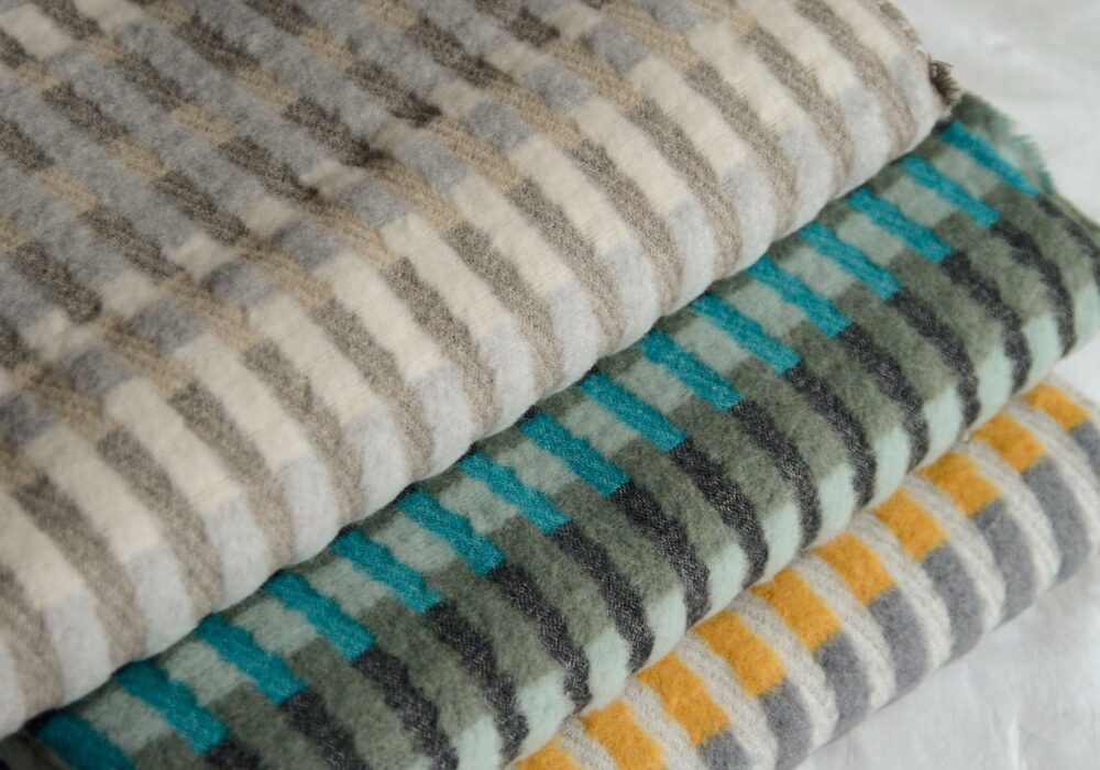 Layered Stripe Throws - 3 Colours - Natural Bed Company
