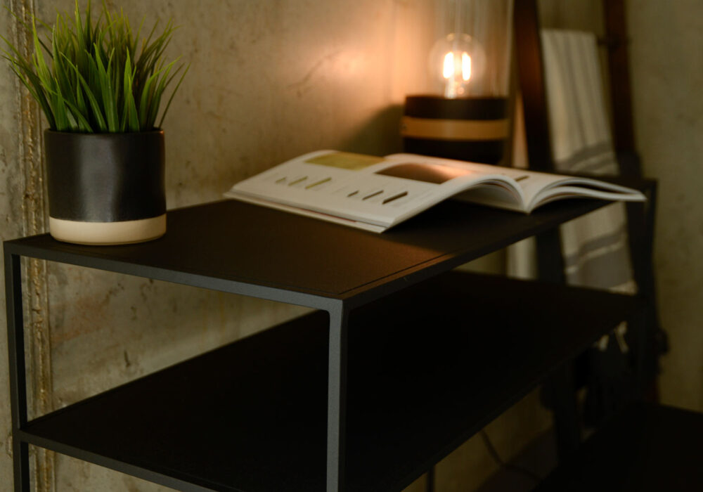 Powder Coated Console Tables | Slate or Grey | Natural Bed Co