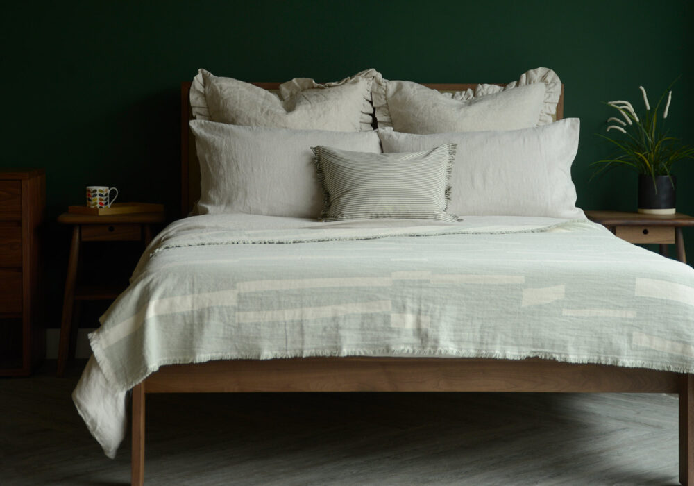 Modern Organic Cotton Throws - Natural Bed Company