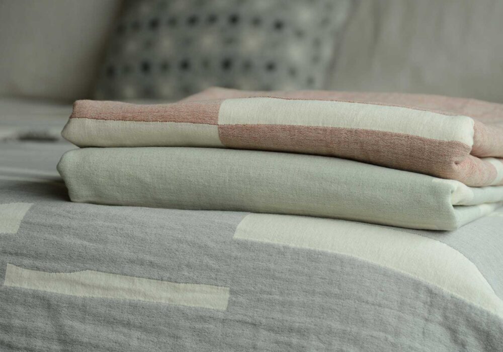 Modern Organic Cotton Throws - Natural Bed Company