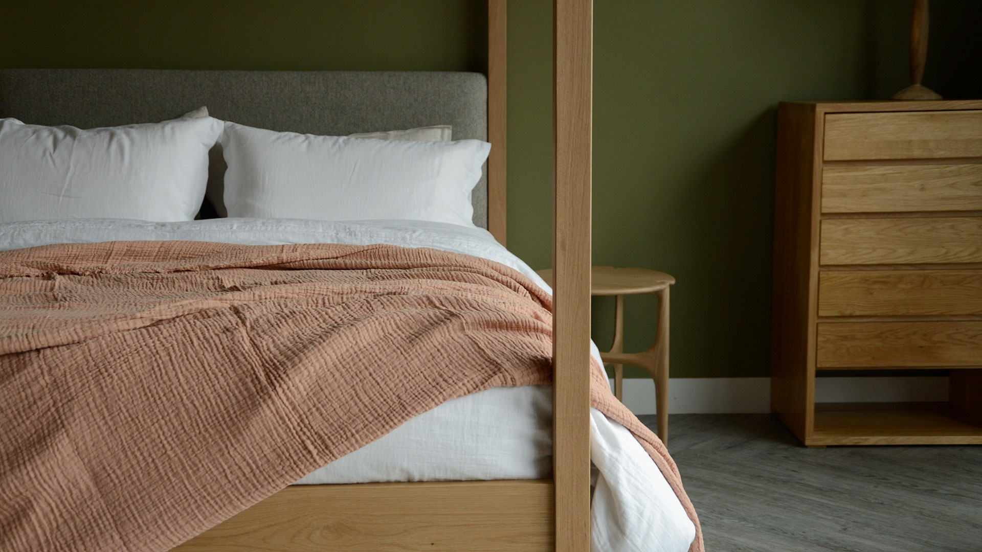 Cotton Muslin Bedspreads | Various Colours | Natural Bed Co.