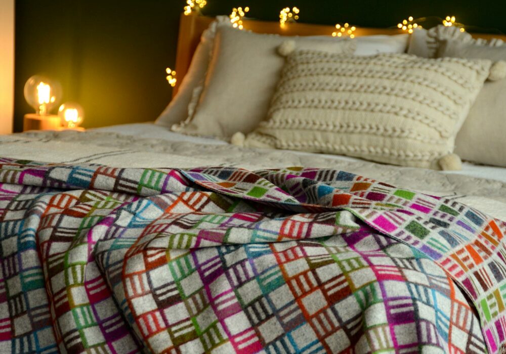 Colourful Merino Lambswool Throws | Natural Bed Company