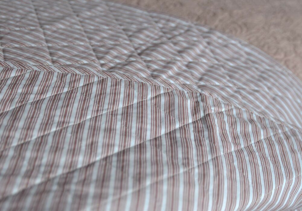 Multi Stripe Quilted Blankets | Bedding | Natural Bed Company