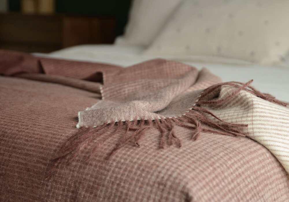 Luxury Throw with Recycled Wool | Natural Bed Company