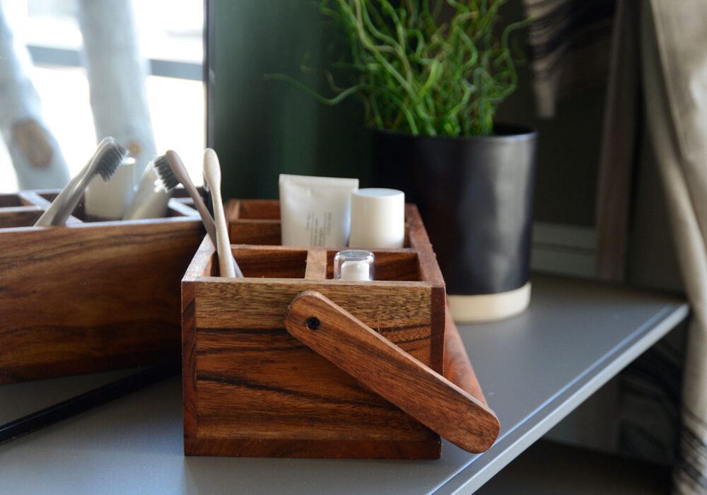 Rustic Wooden Trays & Caddy | Homeware | Natural Bed Company