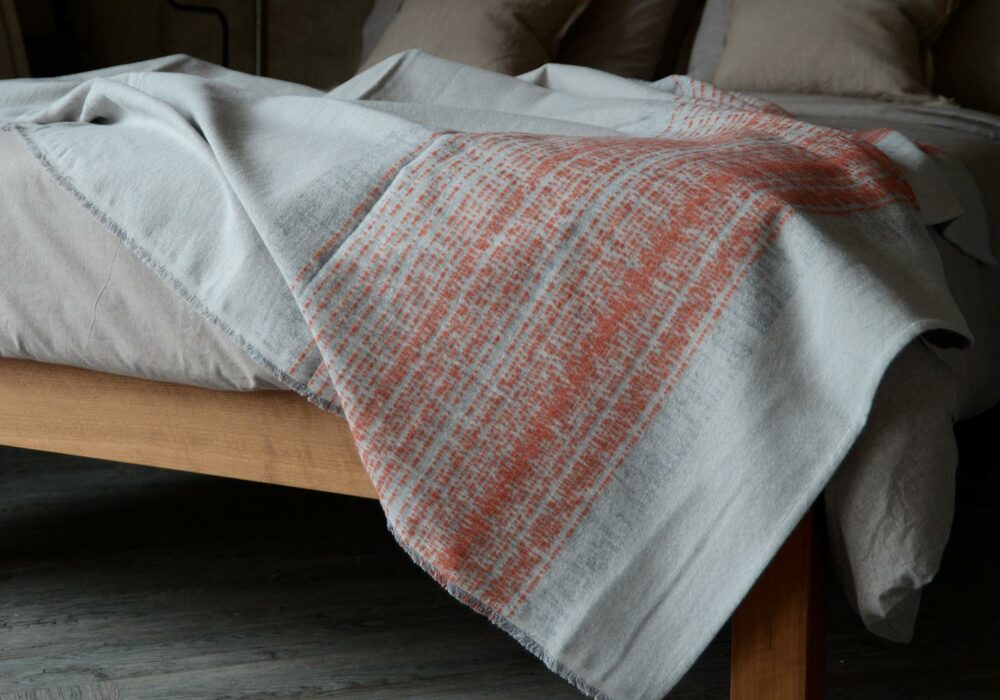 Reversible Blankets with Modern Pattern | Natural Bed Company