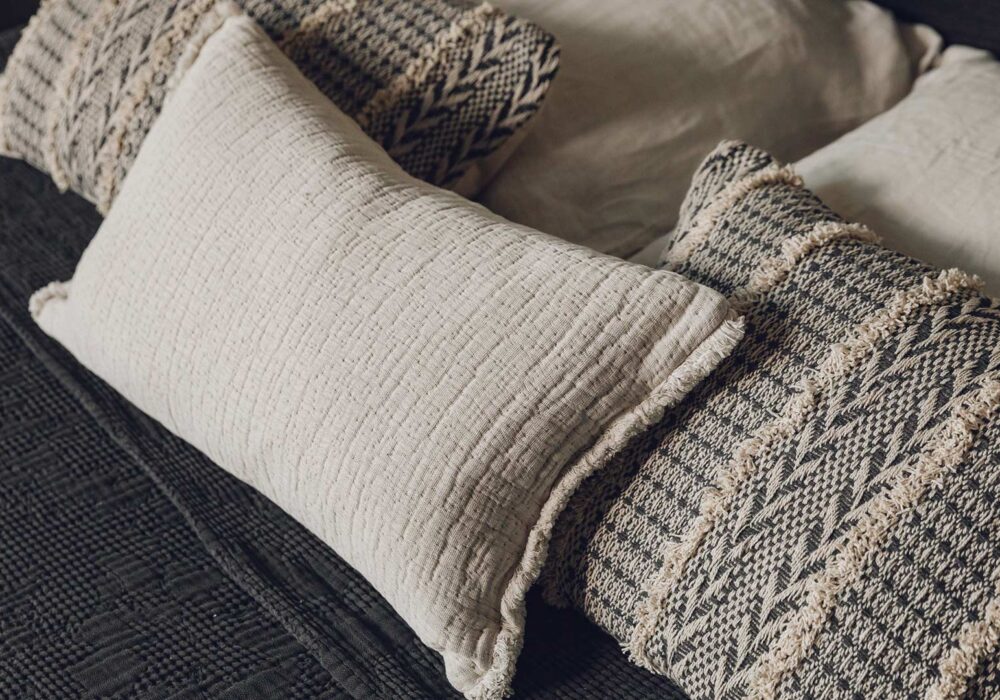 Geometric Boho Pattern Cushions - Natural Bed Company