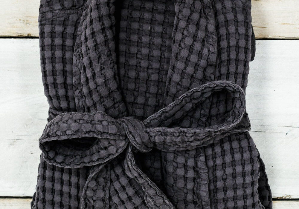 Deep Waffle Textured Cotton Robes | Natural Bed Company