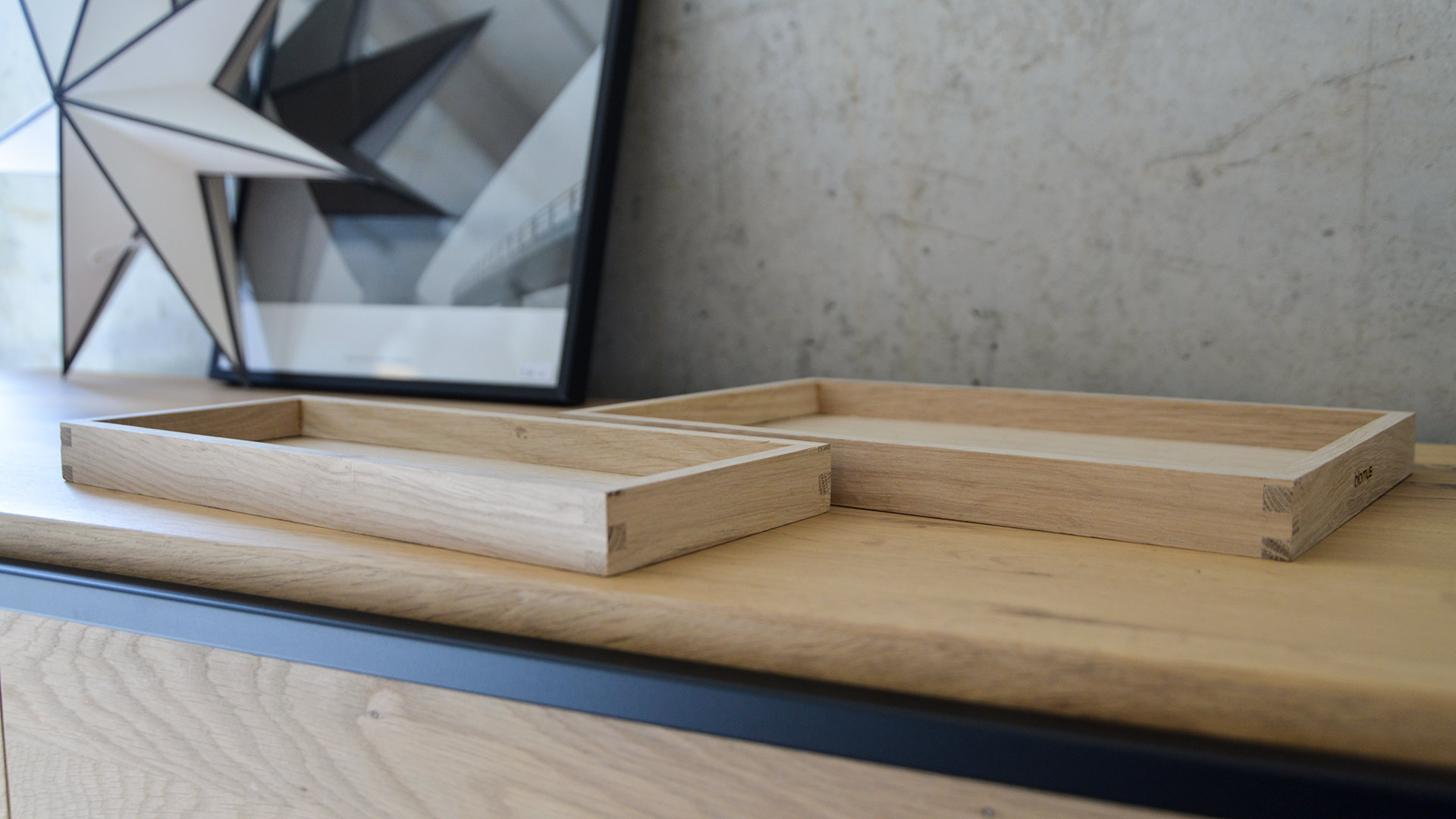 Modern Oak Trays - Natural Bed Company