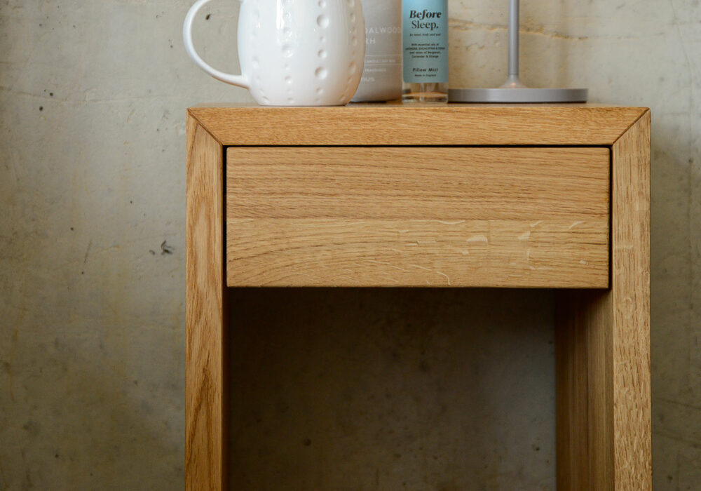 Small Wall Mountable Bedside Units - Natural Bed Company