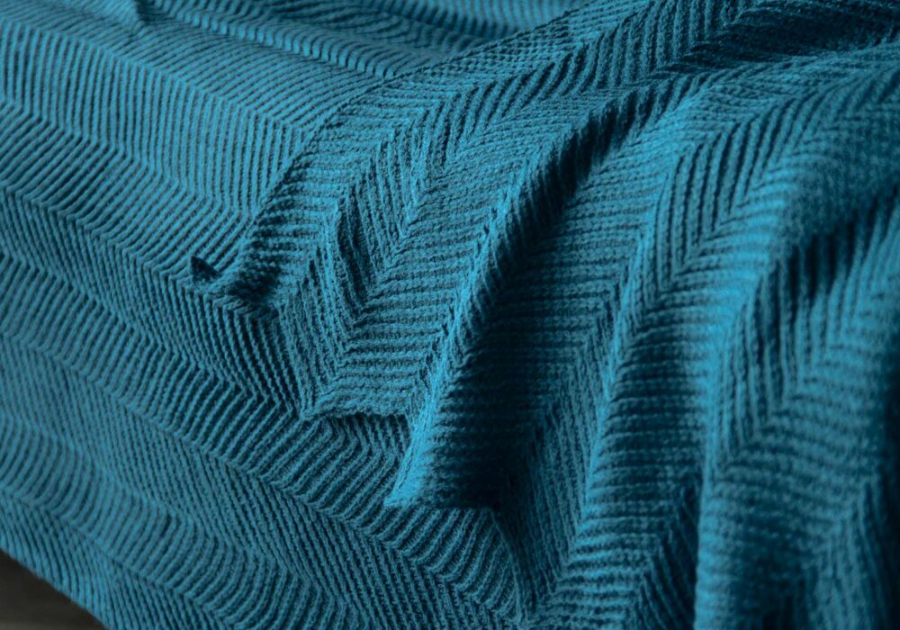 Chevron Knit Throws | Soft Blankets | Natural Bed Company