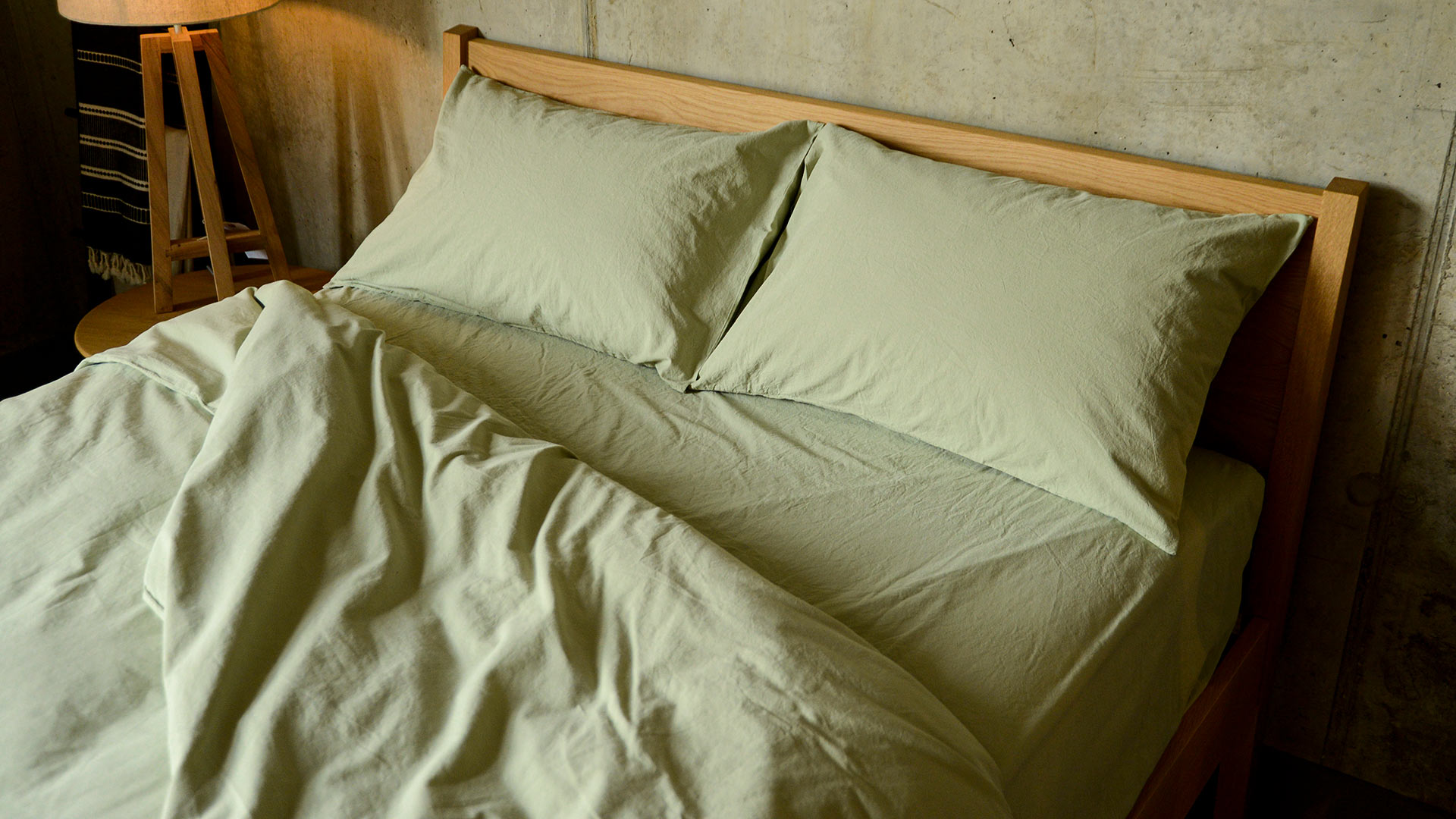 Stonewashed Cotton Bedding - 3 Colours - Natural Bed Company